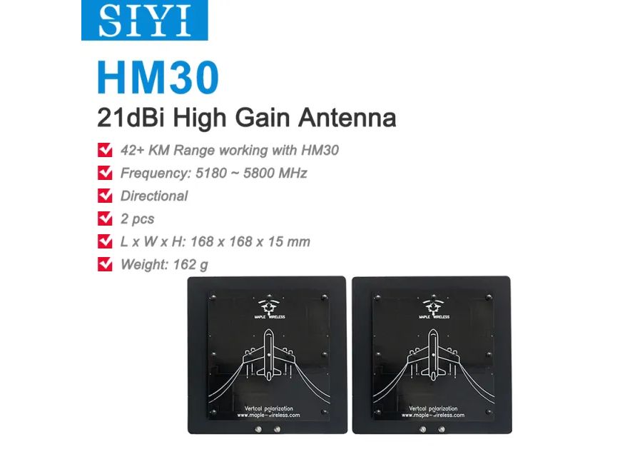 SIYI HM30 21dB High Gain Antenna Satın Al - SIYI Türkiye